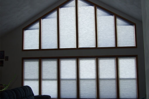 Angled Cellular Shades – DEL Motorized Solutions Inc.